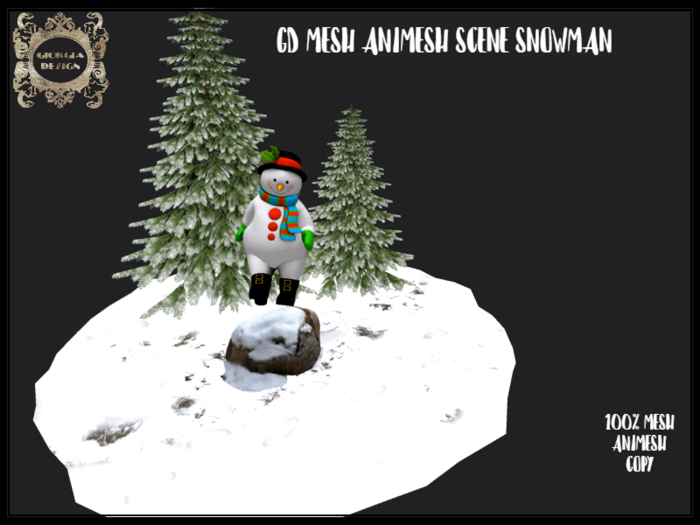 Second Life Marketplace - GD MESH ANIMESH SCENE SNOWMAN