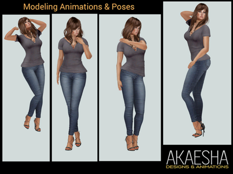 Second Life Marketplace - 81 Casual Female Modeling Poses and ...
