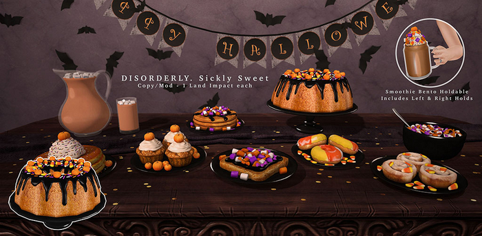 Second Life Marketplace - DISORDERLY. / Sickly Sweet / Candy Bundt Cake