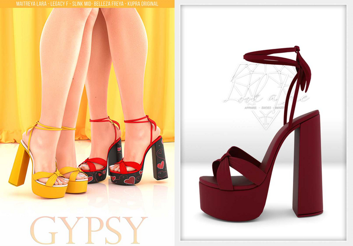 Second Life Marketplace - Look At Me. The Gypsy : burgundy