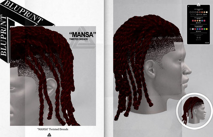 Second Life Marketplace - Blupr/nt - "MANSA" TWISTED DREADS - EXTREME FP!