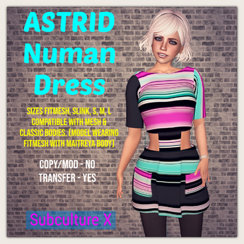 Second Life Marketplace - SUBCULTURE X - Astrid Numan Dress