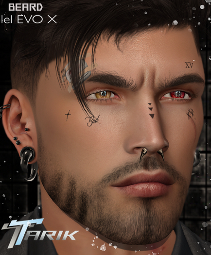 Second Life Marketplace - -- T. TARIK -- Pack ' Beard 55 // BOM Evo X ...
