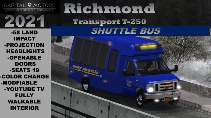 Second Life Marketplace - 2021 Richmond Transport T-250 shuttle bus