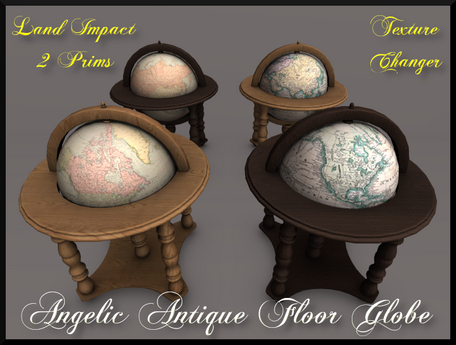 Second Life Marketplace - Angelic Antique Floor Globe TC