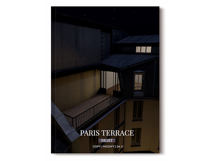 Second Life Marketplace - MINIMAL - Paris Terrace Night