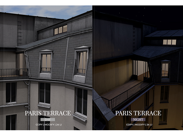 Second Life Marketplace - MINIMAL - Paris Terrace FATPACK