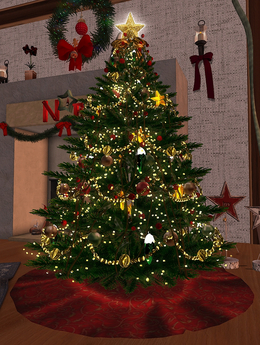 Second Life Marketplace - CJ Christmas Tree with 7 diff. Skirts Classic