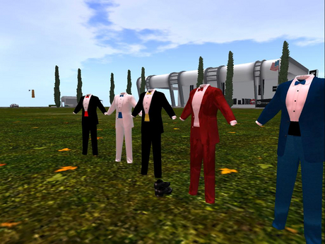 Second Life Marketplace - Blue Tux & Shoulder Pet