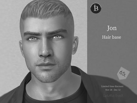 Second Life Marketplace - ::IrisBody:: - Lel EvoX - Hair base Jon - DEMO