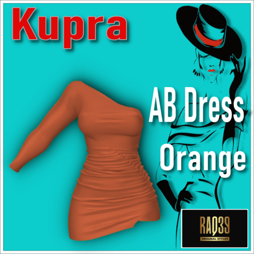 Second Life Marketplace - [R39] Kupra AB Dress Orange