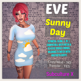 Second Life Marketplace - SUBCULTURE X - EVE Sunny Day Dress