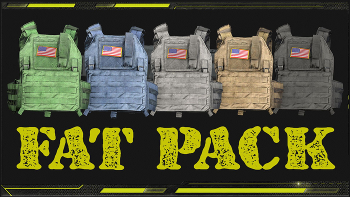 Second Life Marketplace - High Quality Fat Pack Tactical Body Armor ...
