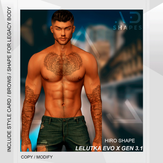 Second Life Marketplace - *AD SHAPES* HIRO SHAPE - Gen Head