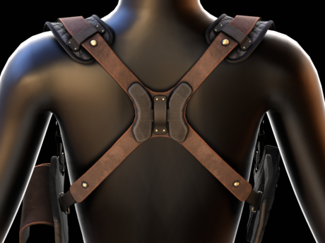 Second Life Marketplace - DemiHeart! Detective Pistol Harness for kemono