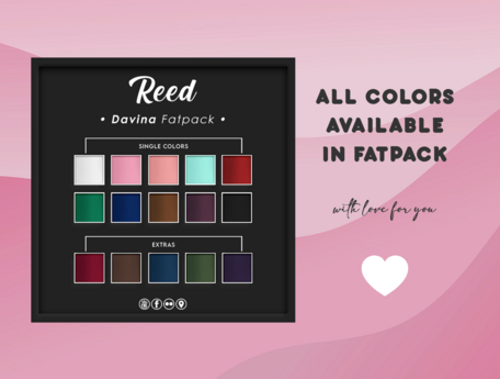 Second Life Marketplace - REED - DAVINA FATPACK (wear me)
