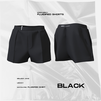 Second Life Marketplace - [Dope+Mercy]Fluidified Shorts_Black (ADD)