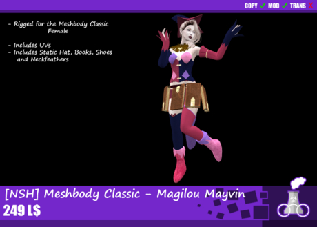 Second Life Marketplace - [NSH] Meshbody Classic Female - Magilou Mayvin