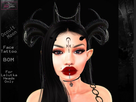 Second Life Marketplace - Occult Moon _ Face Tattoo Demo