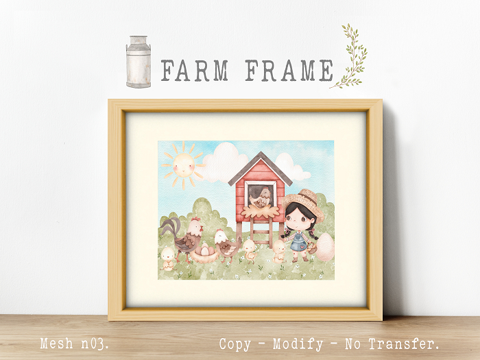 Second Life Marketplace - ~ La vie en rose - Farm Frame 3 - 50% OFF