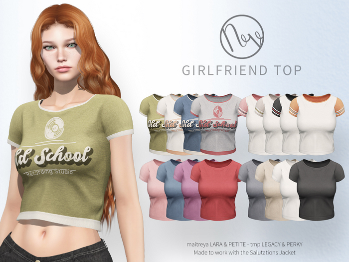 Second Life Marketplace - neve top - girlfriend fatpack