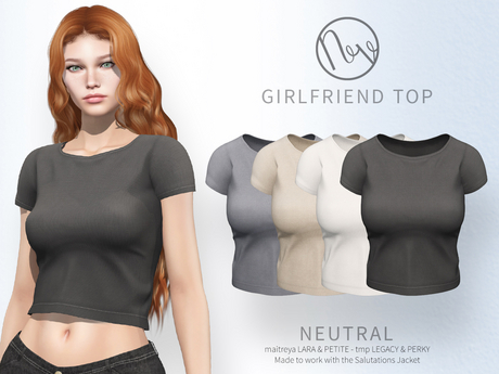 Second Life Marketplace - neve top - girlfriend neutral