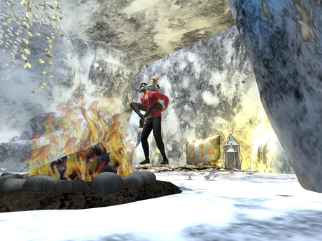 Second Life Marketplace - GD MESH WATERFALL CAVE LOVE SNOW