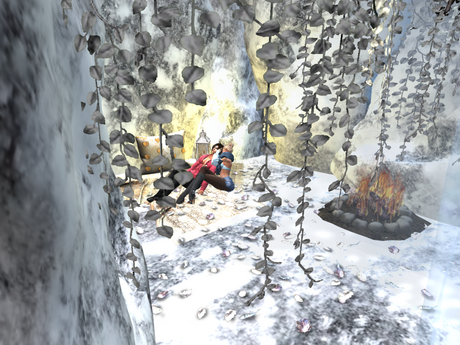 Second Life Marketplace - GD MESH WATERFALL CAVE LOVE SNOW