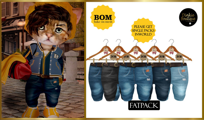Second Life Marketplace - *DB* DINKIES MAX BOM JEANS* Fatpack