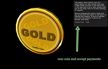 Second Life Marketplace - Metal _Traffic Coin _ 10% commission.