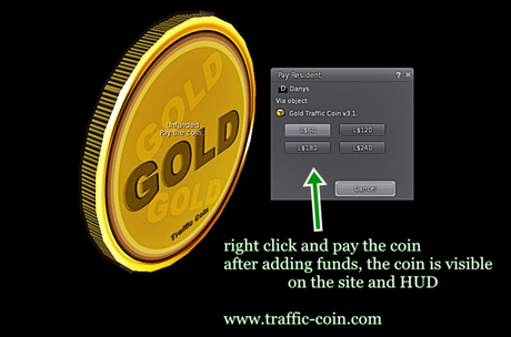 Second Life Marketplace - Metal _Traffic Coin _ 10% commission.