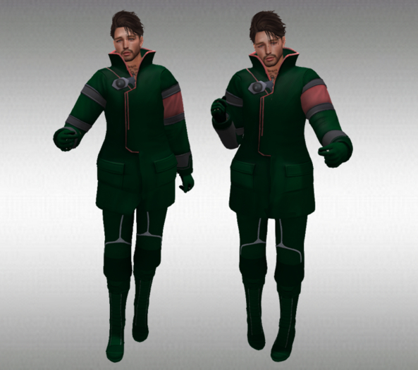 Second Life Marketplace - Uniform Jacke Hose mit Stiefel & Handschuhe ...