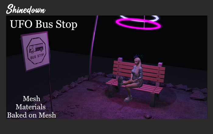 Second Life Marketplace - Shinedown - UFO Bus Stop