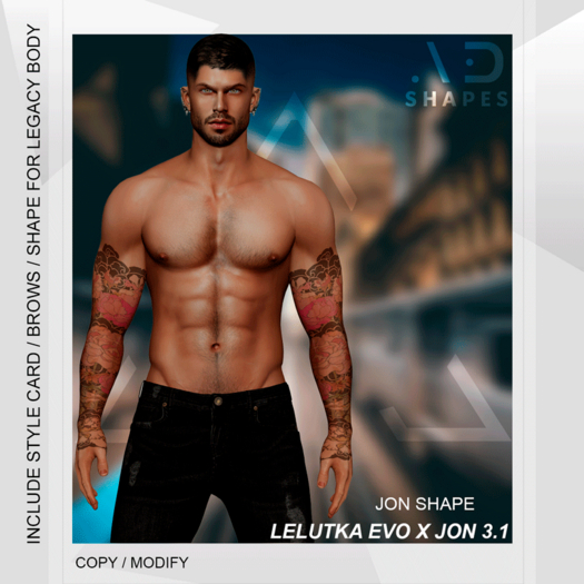 Second Life Marketplace - *AD SHAPES* Jon Shape - Jon Head