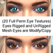 Second Life Marketplace - Full Perm Eye Textures & Mesh Eyes Rigged ...