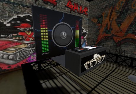 Second Life Marketplace - DJ BOOTH CLUB + animated gif FULL PERM