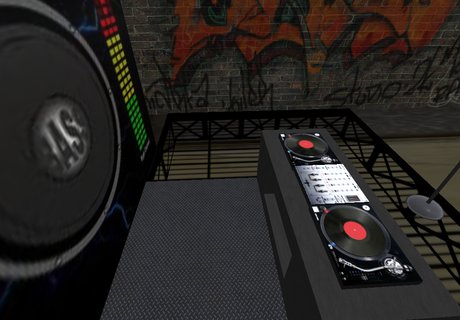 Second Life Marketplace - DJ BOOTH CLUB + animated gif FULL PERM