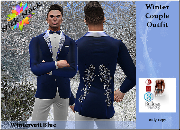 Second Life Marketplace - NN_Xmas Suit Blue