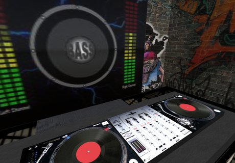 Second Life Marketplace - DJ BOOTH CLUB + animated gif FULL PERM