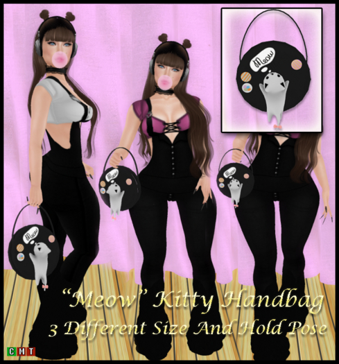 Second Life Marketplace - T&C ::: Meow Kitty ::: Handbag - GROUP GIFT