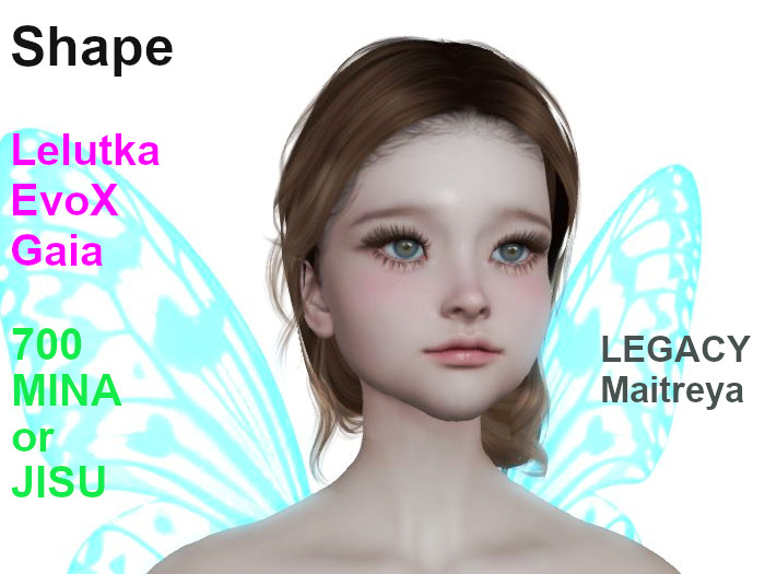 Second Life Marketplace - Lelutka Evox Gaia head Shape Meow