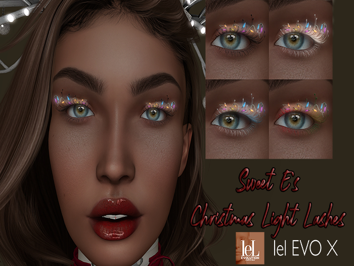 Second Life Marketplace - Sweet E's Light Christmas Lashes EVO X