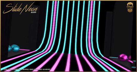 Second Life Marketplace - Slide Neon Backdrop - The Bearded Guy
