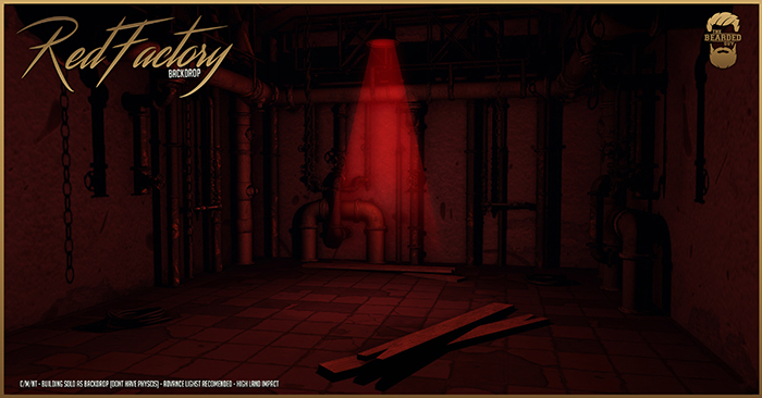 Second Life Marketplace - Red Factory Backdrop - The Bearded Guy