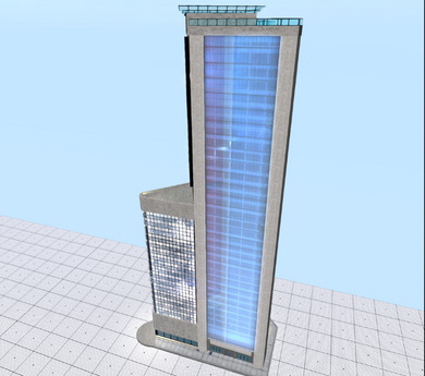 Second Life Marketplace - Triangular Manhattan Tower 2.