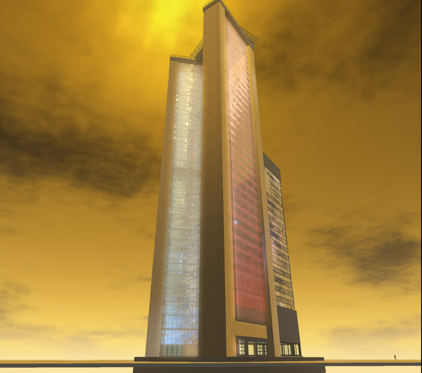 Second Life Marketplace - Triangular Manhattan Tower 2.