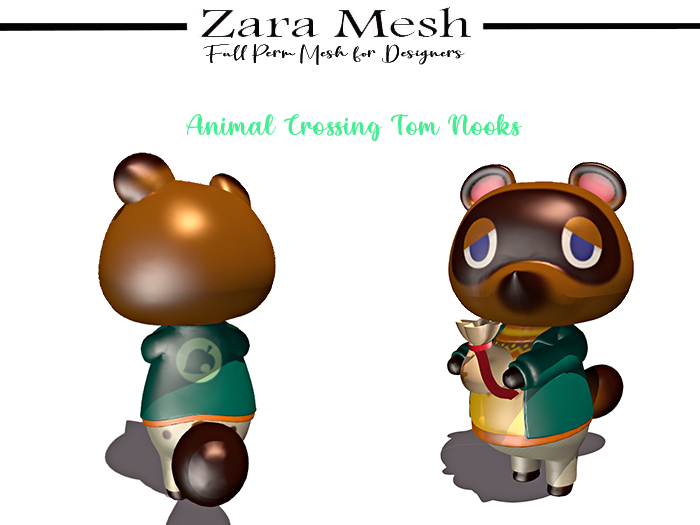 Second Life Marketplace - ZM - Cartoon - Animal Crossing Tom Nooks ...