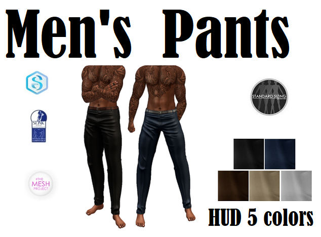 Second Life Marketplace - Men's Pants FULL PERM -TMP Signature Slink ...