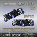 Second Life Marketplace - SHALULA Meena Bracelets OP - Blue White Onyx ...