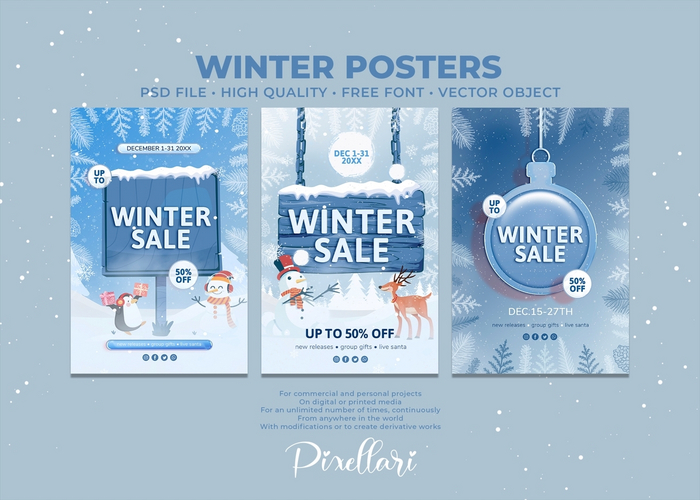 Second Life Marketplace - Pixellari - Winter Poster 1